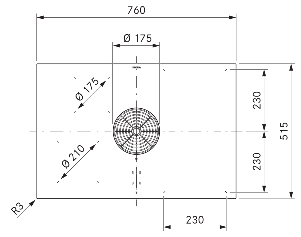 BORA M Pure PURMA płyta indukcyjna/z indukcją pełnopowierzchniową ze ...